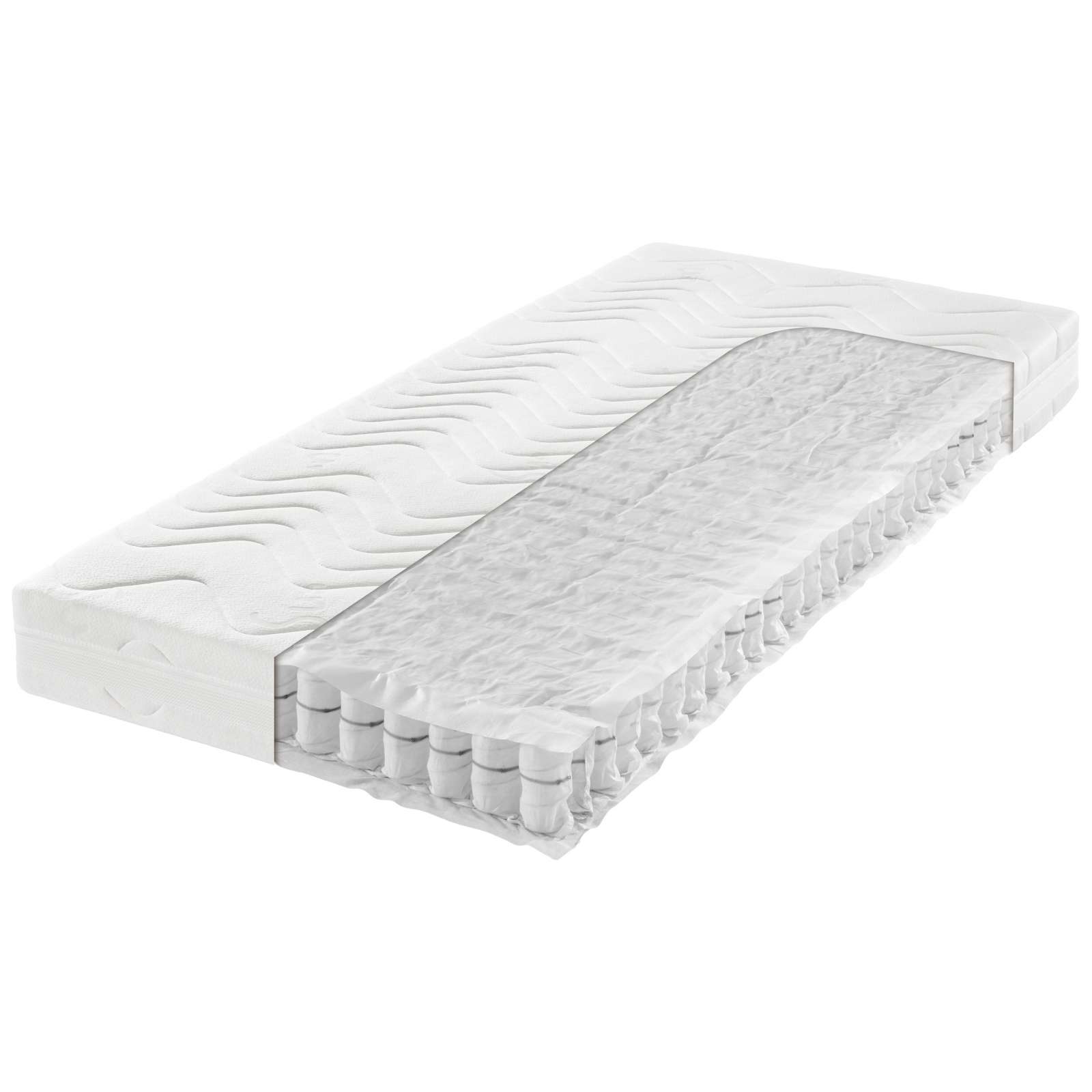 fan 7-Zonen-Tonnentaschenfederkern-Matratze Komfort Med T H2/H3 ...